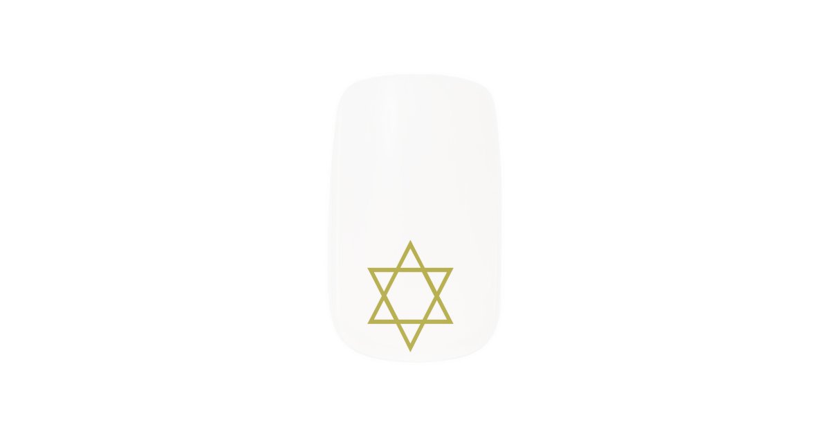 Star of David Finger Nail Decal Hanukkah Gift | Zazzle