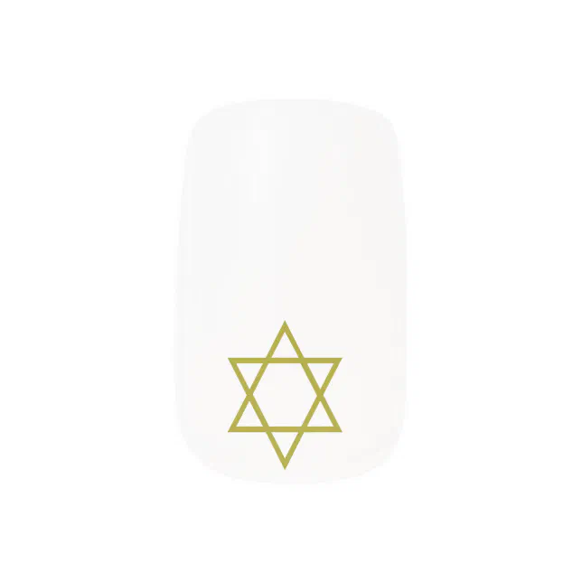 Star of David Finger Nail Decal Hanukkah Gift | Zazzle