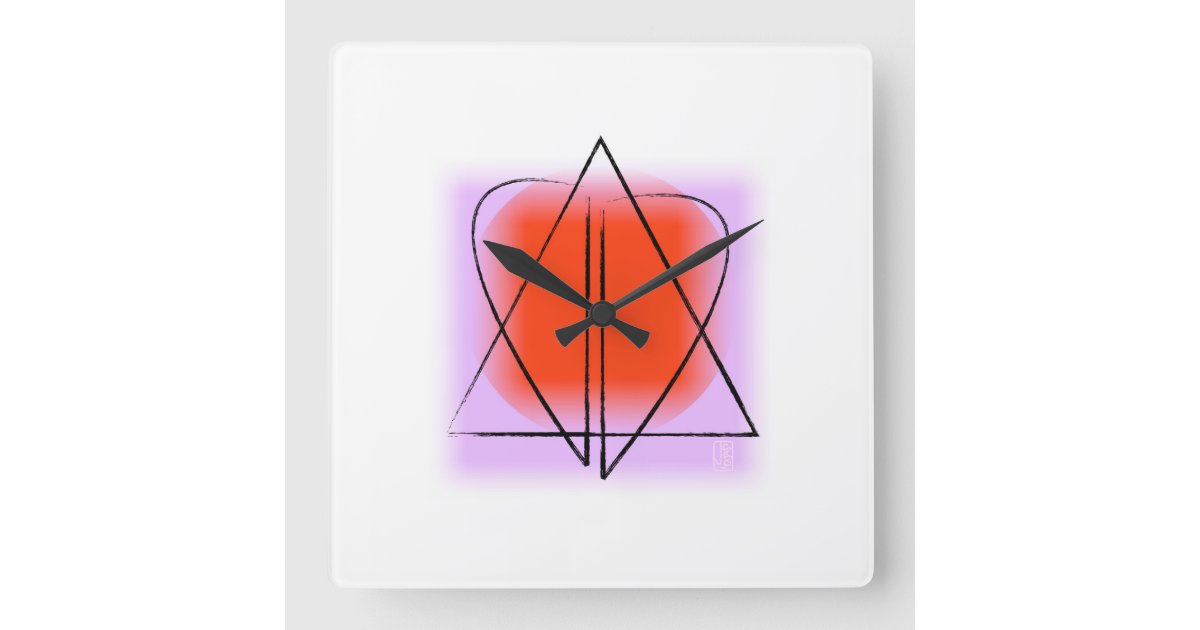 Star of David/Heart Wall Clock | Zazzle