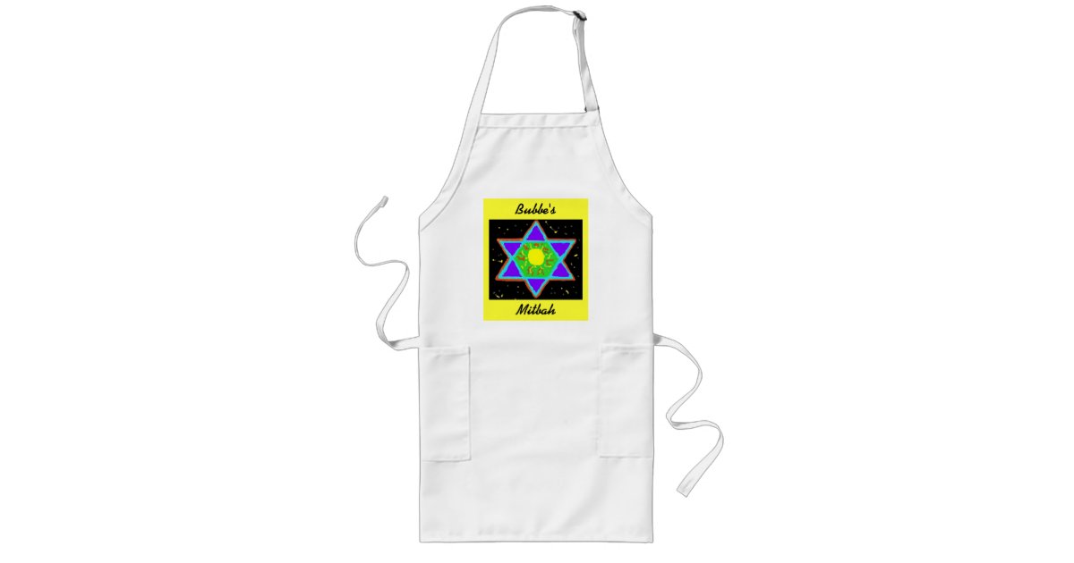 Star of David Paint Long Apron | Zazzle