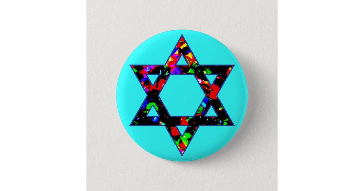 Star of David Pinback Button | Zazzle