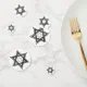 Star of David | Simple Black and White Jewish Confetti | Zazzle