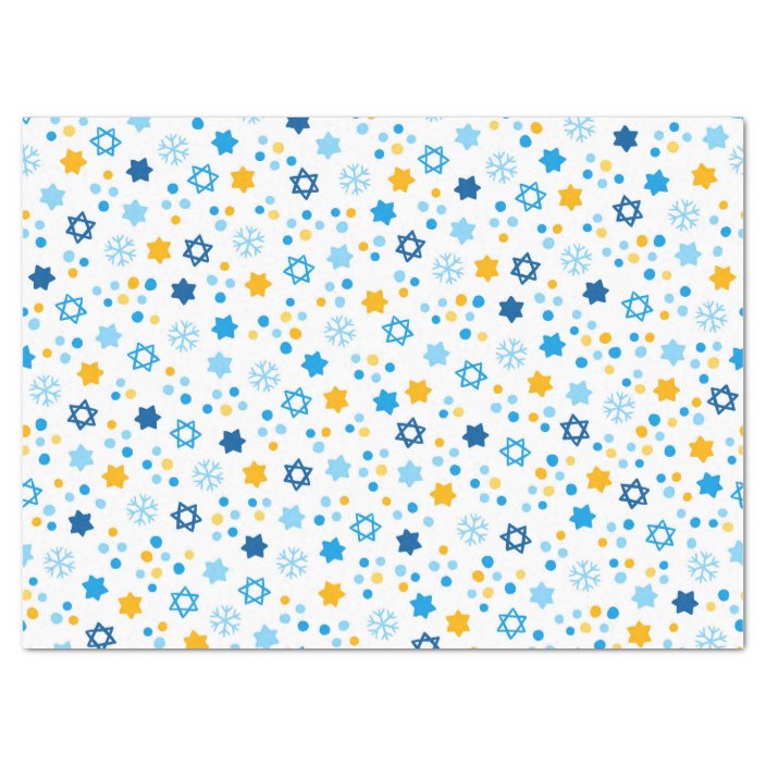 Star of David Snowflakes Tissue Paper | Zazzle.com