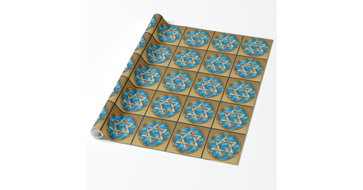 Star of David - SRF Wrapping Paper | Zazzle