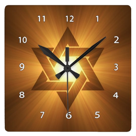Star of David Wall Clock | Zazzle.com