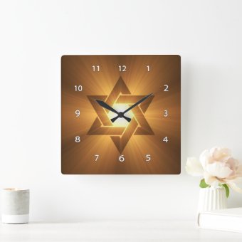Star of David Wall Clock | Zazzle