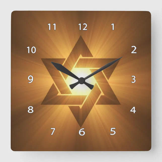 Star of David Wall Clock | Zazzle