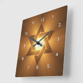 Star of David Wall Clock | Zazzle