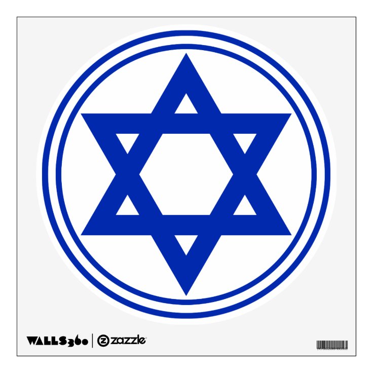 Star of David Wall Sticker | Zazzle