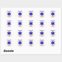 STAR of LIFE Classic Round Sticker | Zazzle