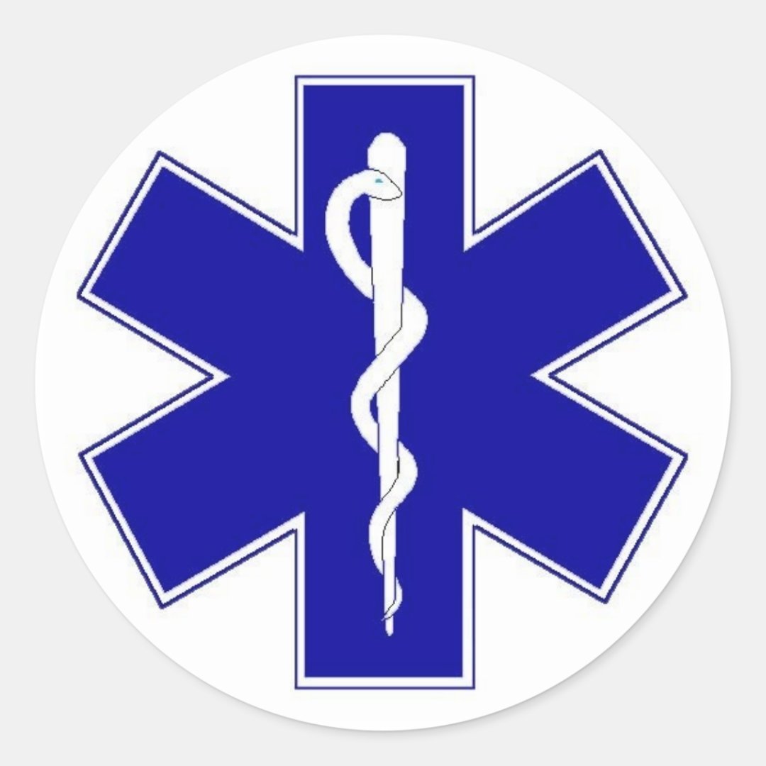 Star of Life Classic Round Sticker | Zazzle