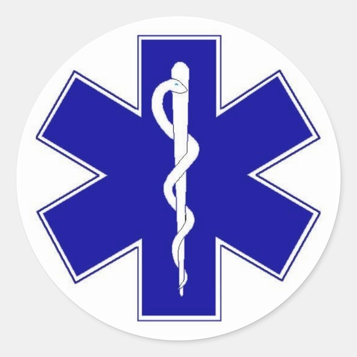 Star of Life Classic Round Sticker | Zazzle