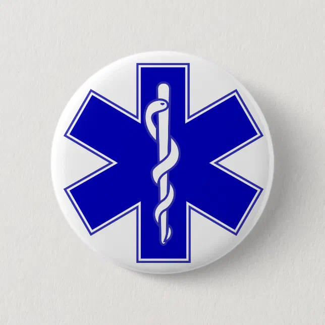 Star of Life Medic Pin | Zazzle