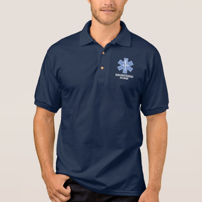 Star of Life -Registered Nurse Polo Shirt | Zazzle.com