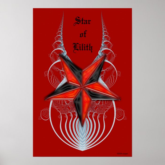 Star of Lilith Poster | Zazzle.com