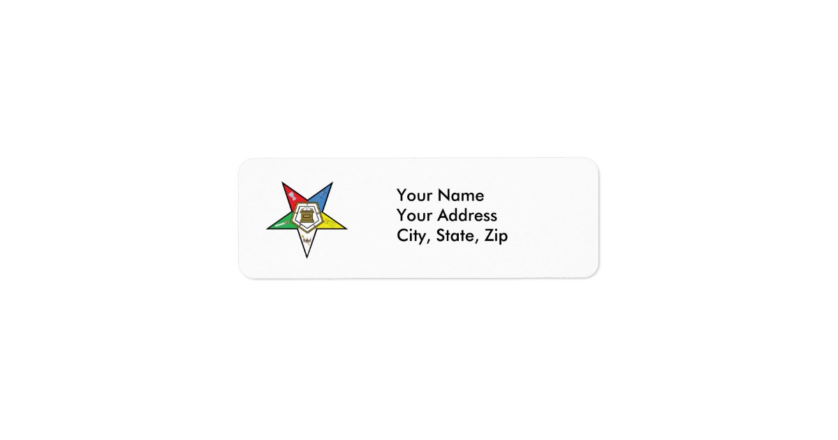 Star of the OES Label | Zazzle