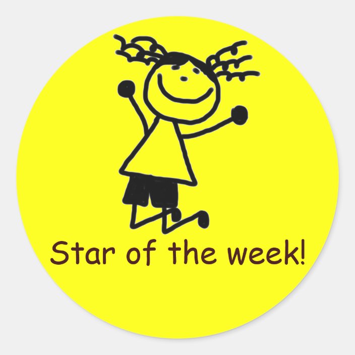 Star of the week sticker | Zazzle.com