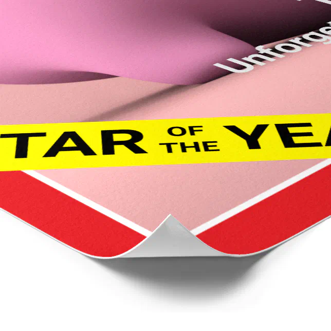 'Star of the Year" Your Own Acting Magazine Cover Poster | Zazzle