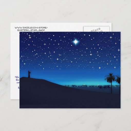 Star Over Bethlehem Postcard | Zazzle