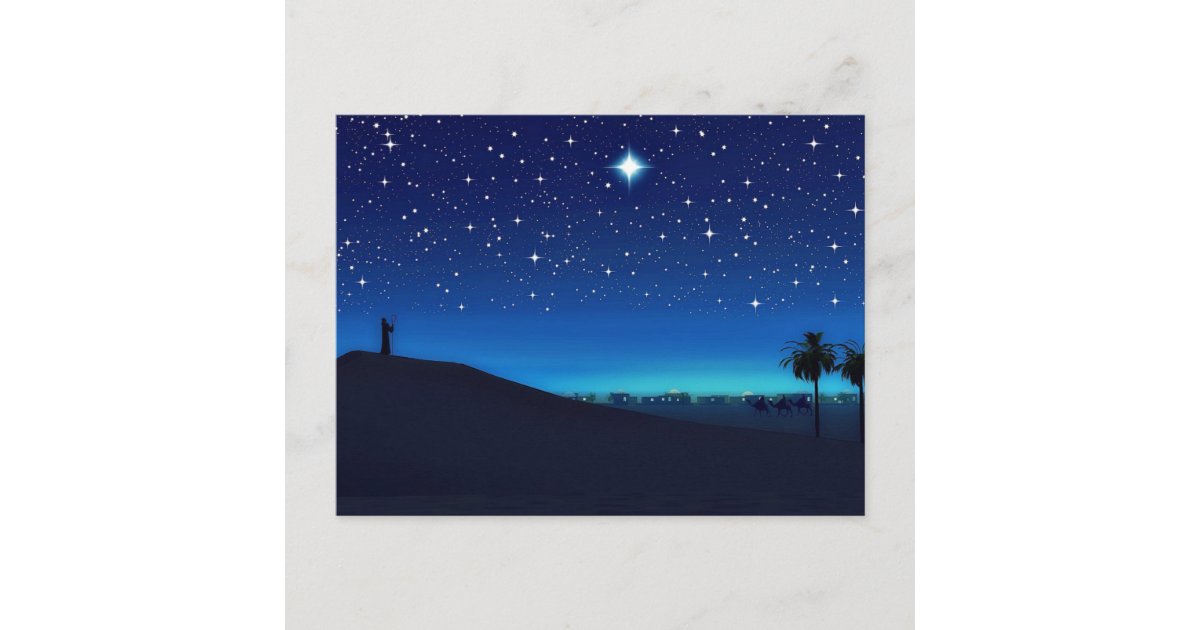 Star Over Bethlehem Postcard | Zazzle