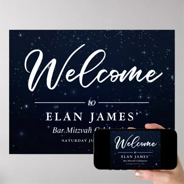 Star Party Welcome Sign | Zazzle