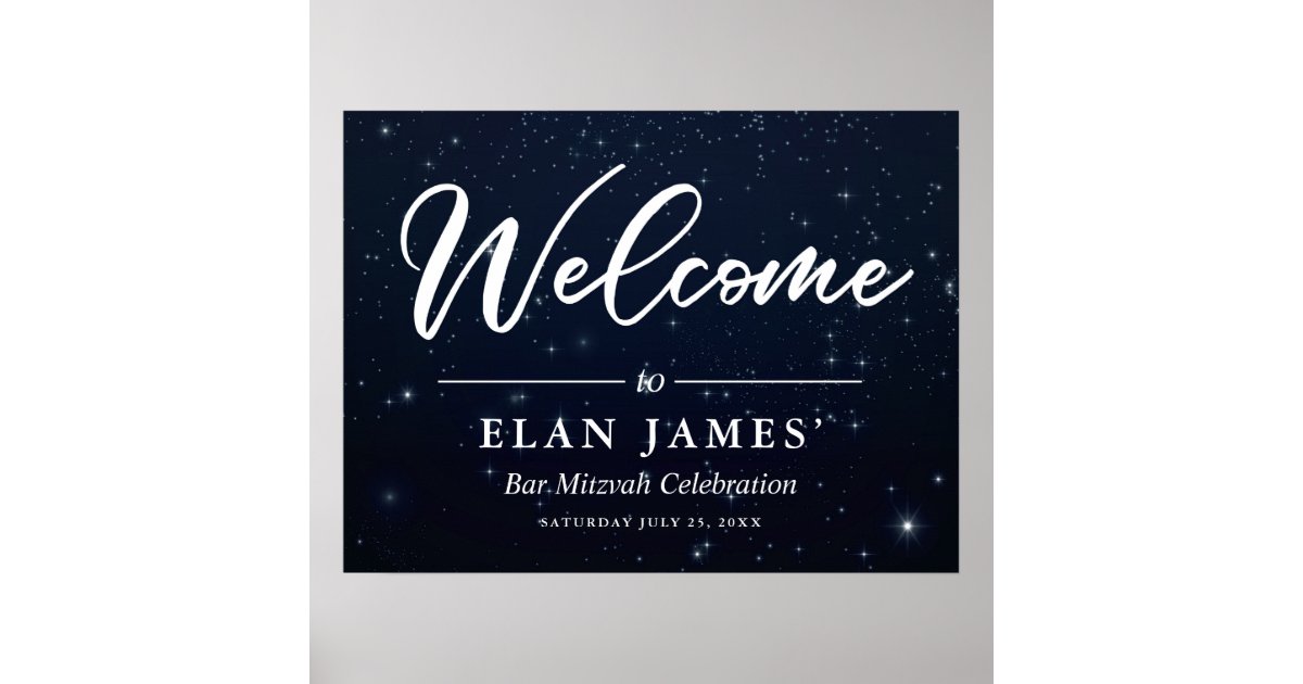 Star Party Welcome Sign | Zazzle