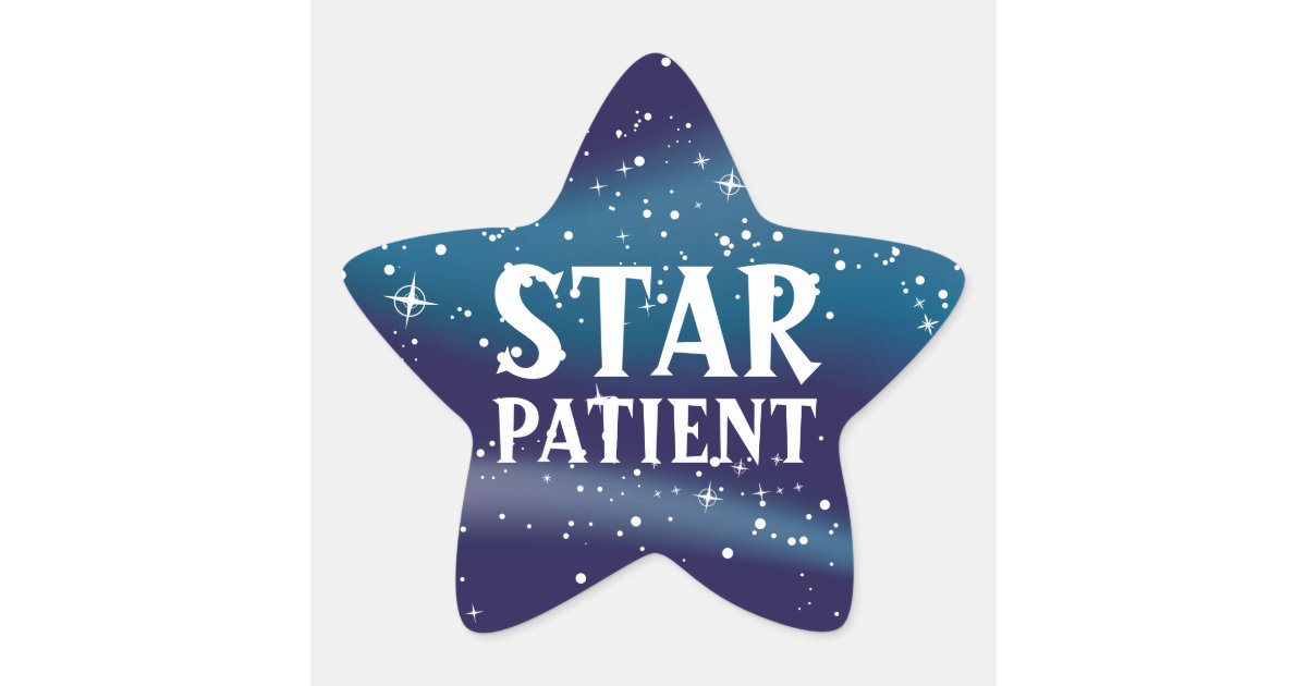 Star Patient Pediatric Stickers | Zazzle