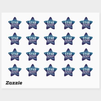 Star Patient Pediatric Stickers | Zazzle