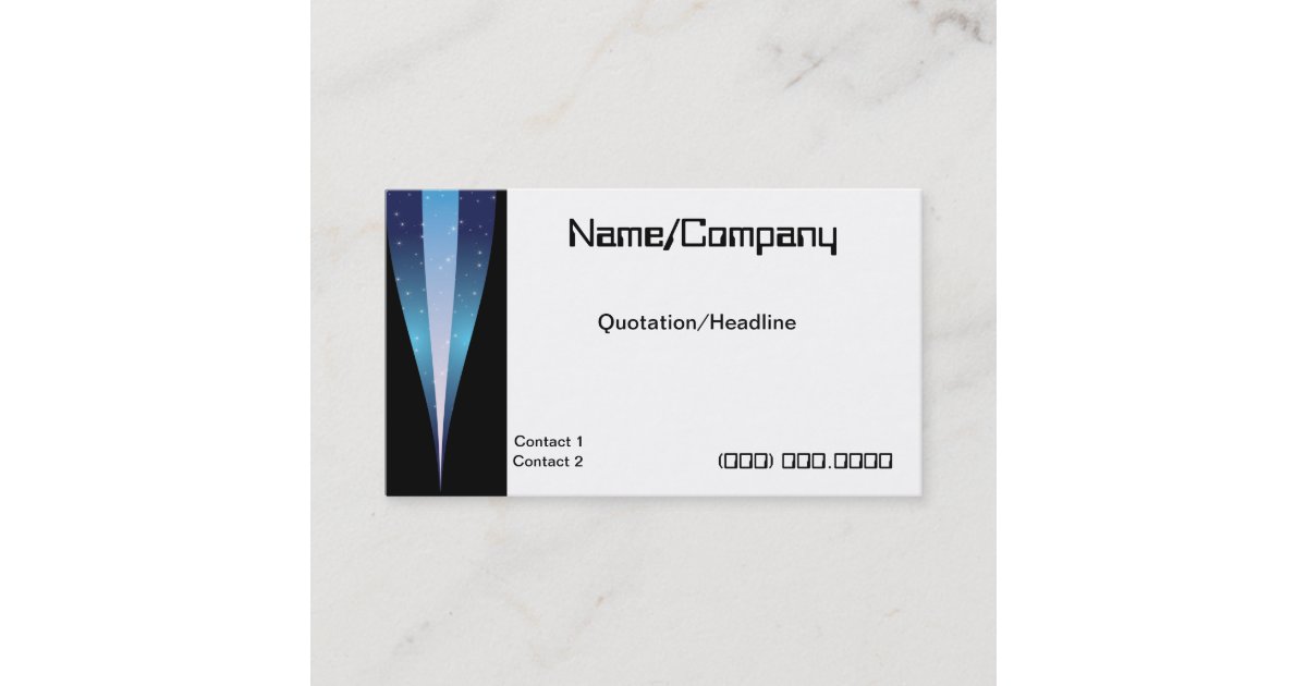 Star Point Business Card | Zazzle