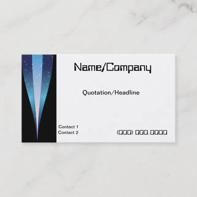 Star Point Business Card | Zazzle