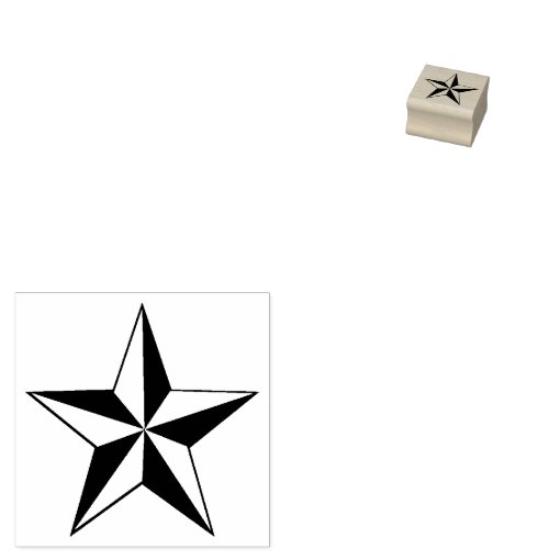 Star Rubber Stamp | Zazzle