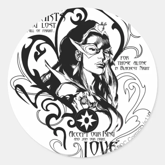 Star Sapphire Graphic 2 Classic Round Sticker | Zazzle