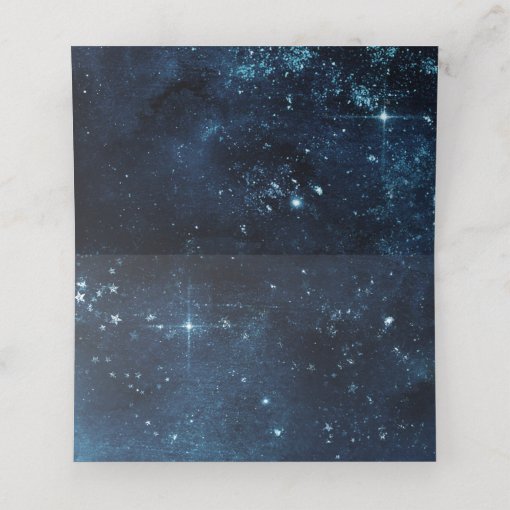 Star Sky Celestial Galaxy Wedding Table Number Place Card | Zazzle