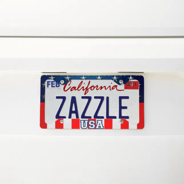 Star-Spangled Style License Plate Frame | Zazzle