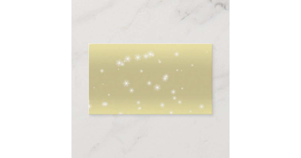 Star Sparkle Light Gold Sky Business Cards | Zazzle
