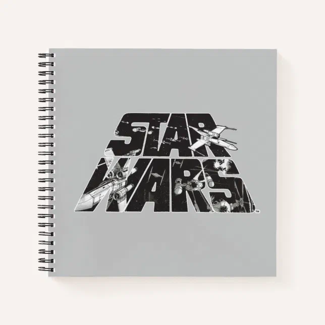Star Wars Logo | X-Wing & TIE Fighter Battle Notebook | Zazzle