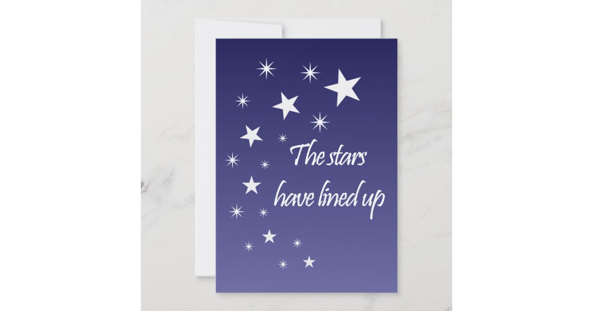 Star Wedding Invitation | Zazzle