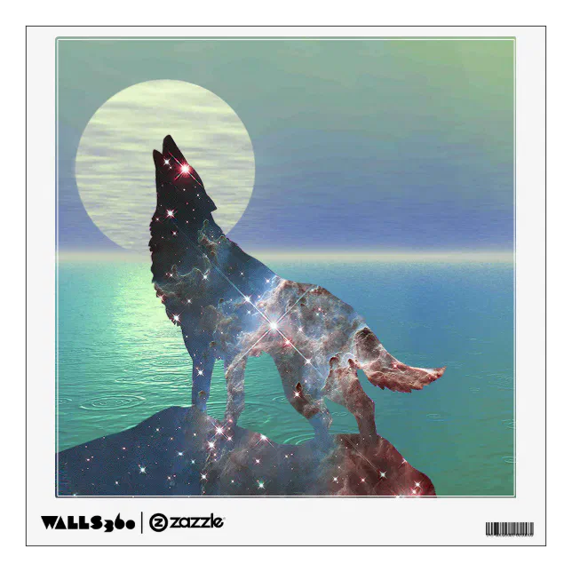 Star Wolf Wall Decal | Zazzle