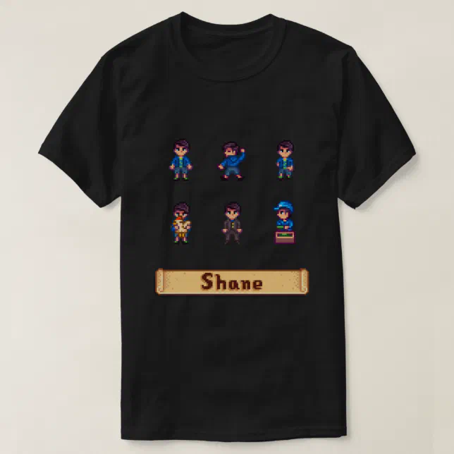 Stardew Valley Sprites - Shane Sticker.png T-Shirt | Zazzle
