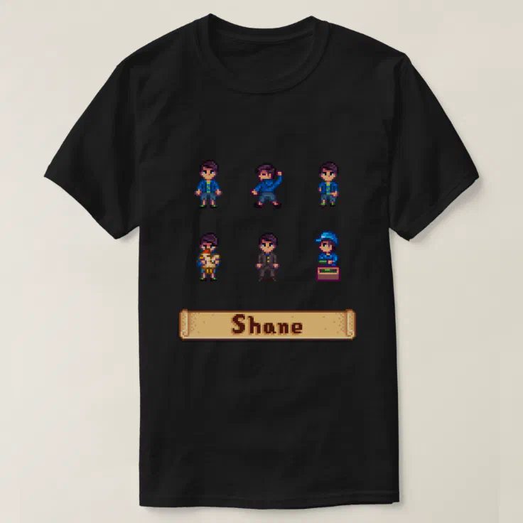 Stardew Valley Sprites - Shane Sticker.png T-Shirt | Zazzle