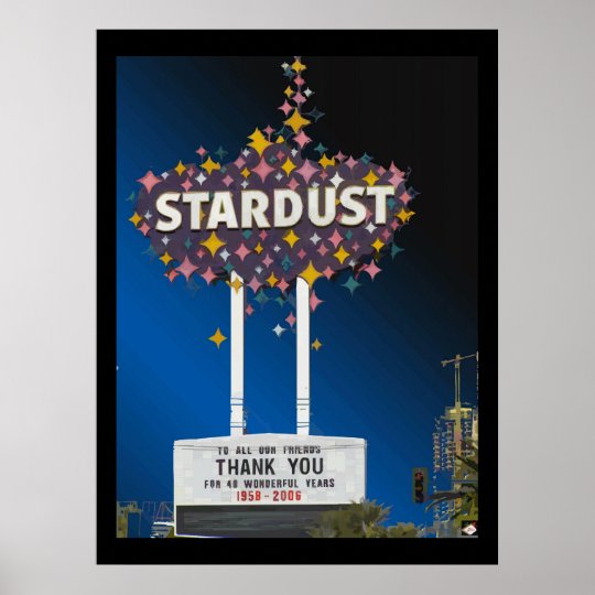Stardust Las Vegas Vector Graphic Poster #14 | Zazzle.com