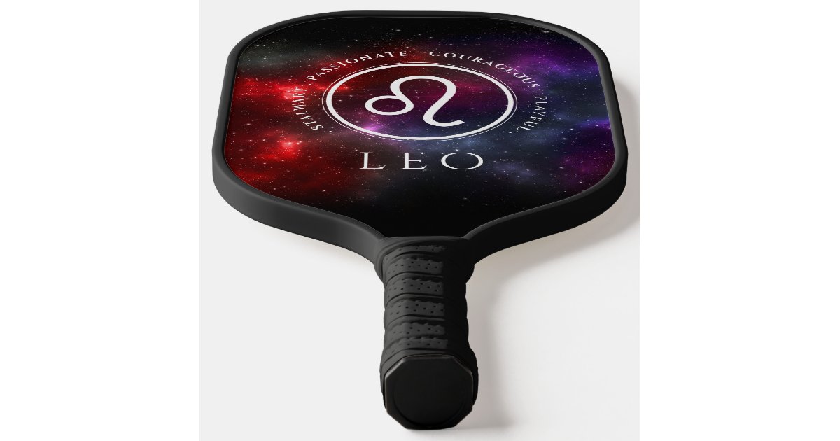Starfield Leo Lion Western Zodiac Pickleball Paddle | Zazzle