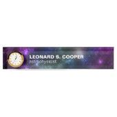 Starfield with Multicolored Cosmic Dust Desk Name Plate | Zazzle