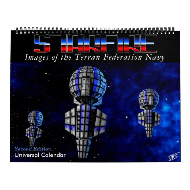 Starfire Calendar: Terran Federation Navy, 2nd Ed Calendar | Zazzle