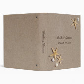 Starfish and Seashells Wedding Planner binder | Zazzle