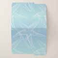 Starfish Aqua Blue Beach File Folders | Zazzle