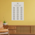 Starfish Beach Wedding 18 Table Seating Chart | Zazzle