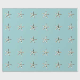Starfish Beach Wrapping Paper | Zazzle