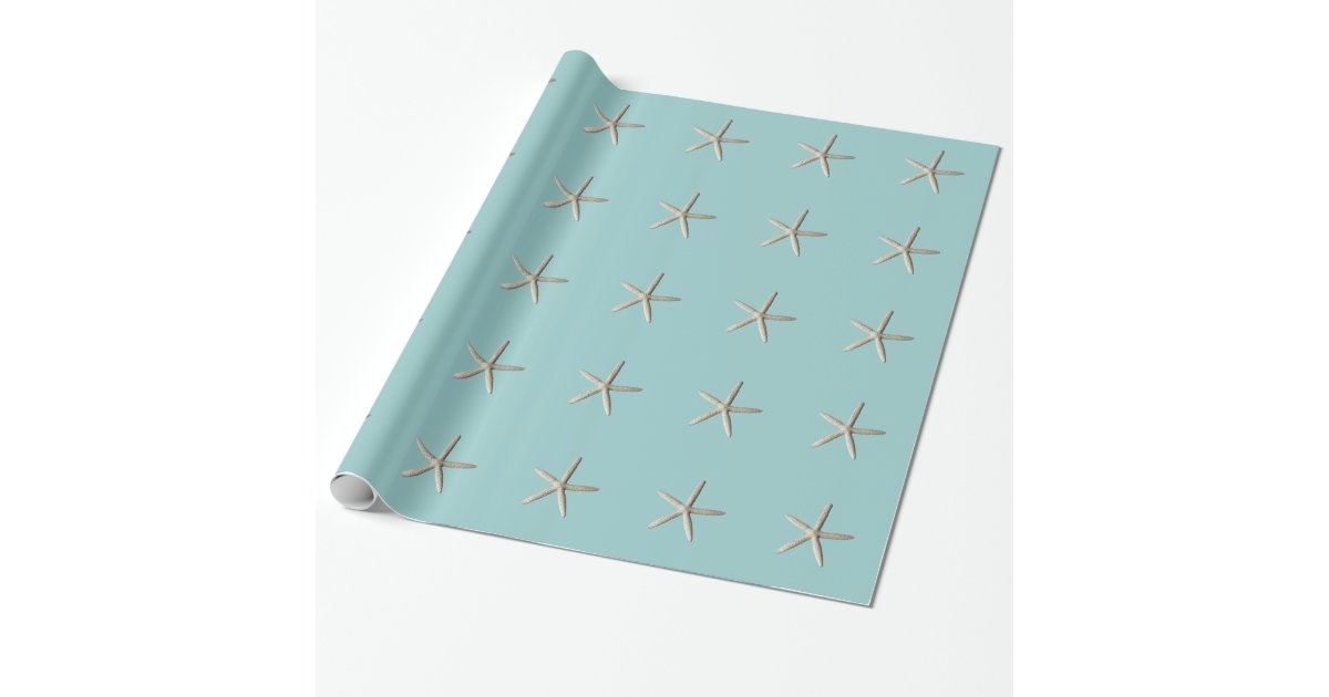 Starfish Beach Wrapping Paper | Zazzle