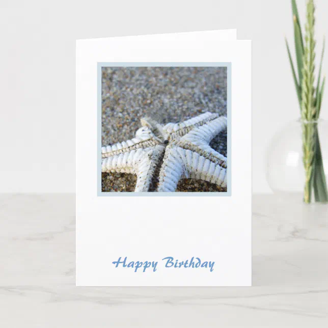 Starfish Birthday Card | Zazzle
